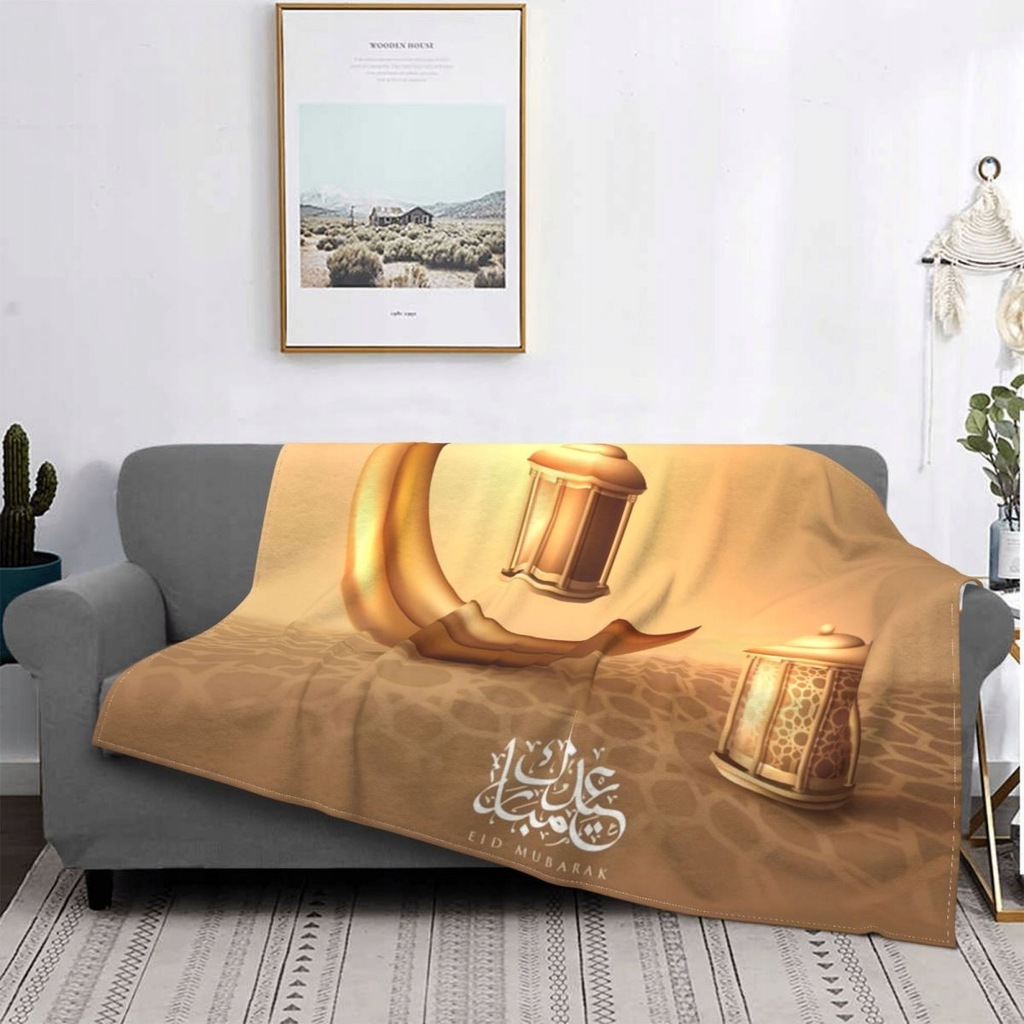 koc Eid Mubarak Theme flanelowe rzut koc mi?kkie - 13026679940 ...