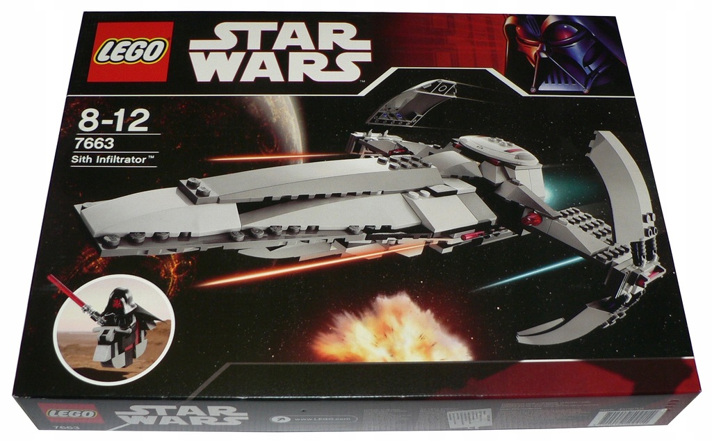 LEGO 7663 Star Wars Gwiezdne Woj. SITH INFILTRATOR - 11638243373 ...