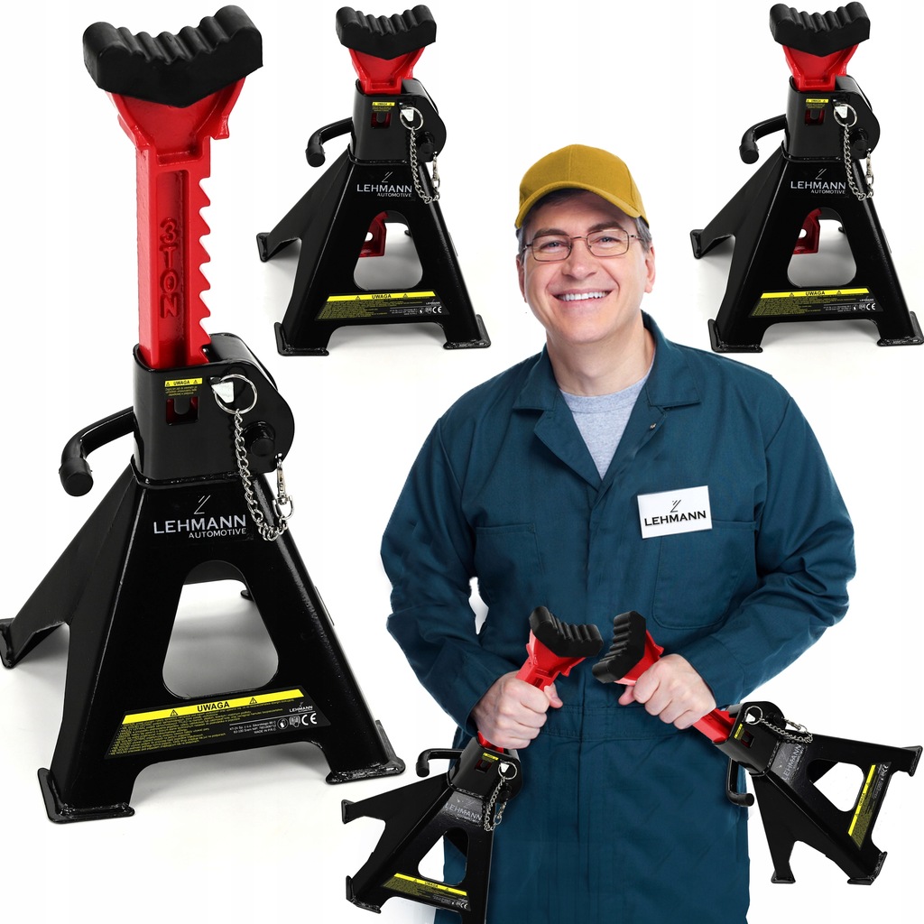 KOBYŁKI PODPORY DO AUTA 3000 KG MOCNE SAMOCHODOWE - 12753312362 ...