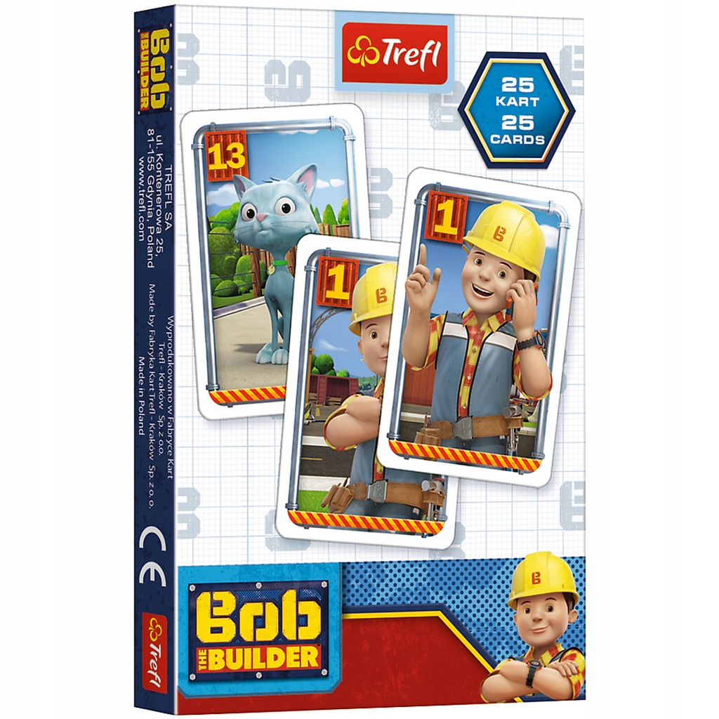 KARTY DO GRY PIOTRUŚ - BOB BUDOWNICZY TREFL GRA 4+ - 12872841764 ...
