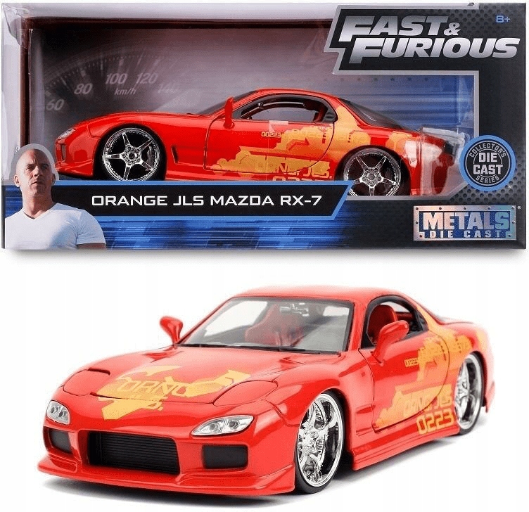 Fast & Furious Orange JL5 Mazda RX-7 1:24 - 13483431962 - oficjalne ...