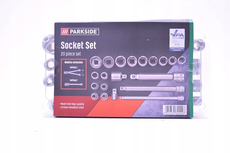 PARKSIDE SOCKET SET 20 ZESTAW NASADEK - 12619555225 - oficjalne ...