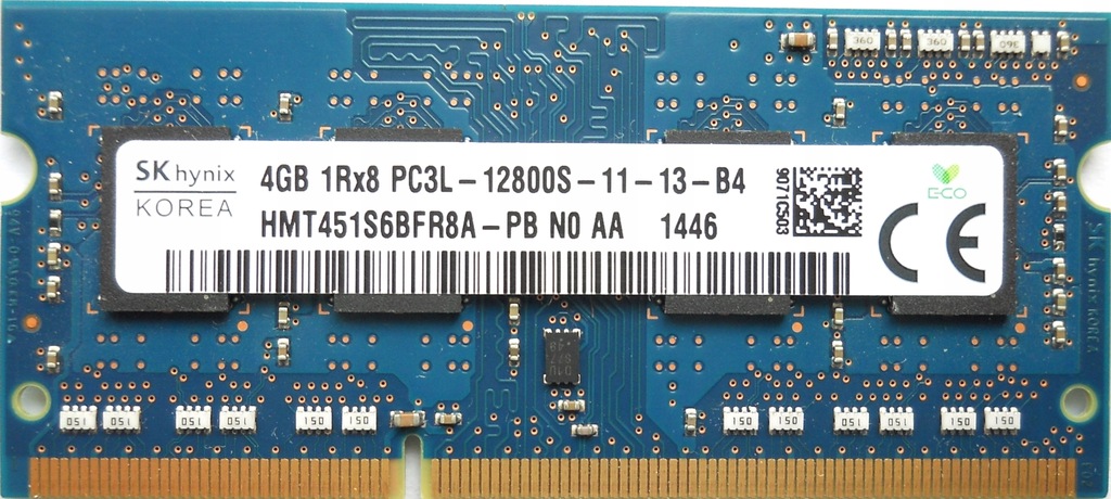 HYNIX 4GB DDR3 HMT451S6BFR8A-PB PC3L-12800S-11-13 - 8413542923 - oficjalne archiwum Allegro