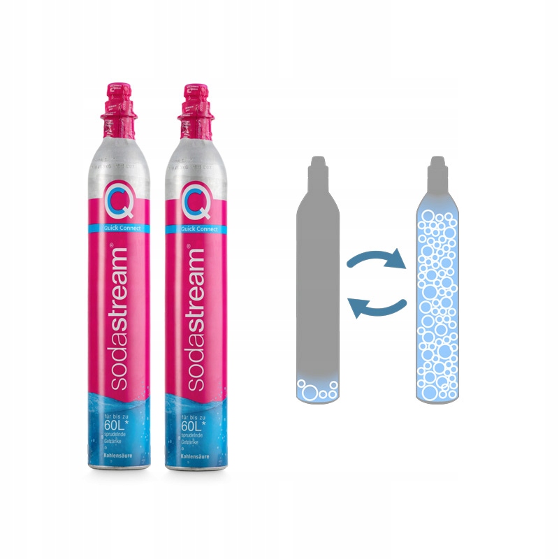 2 szt nabój butla SodaStream quick connect nabicie - 13340788707 - oficjalne archiwum Allegro