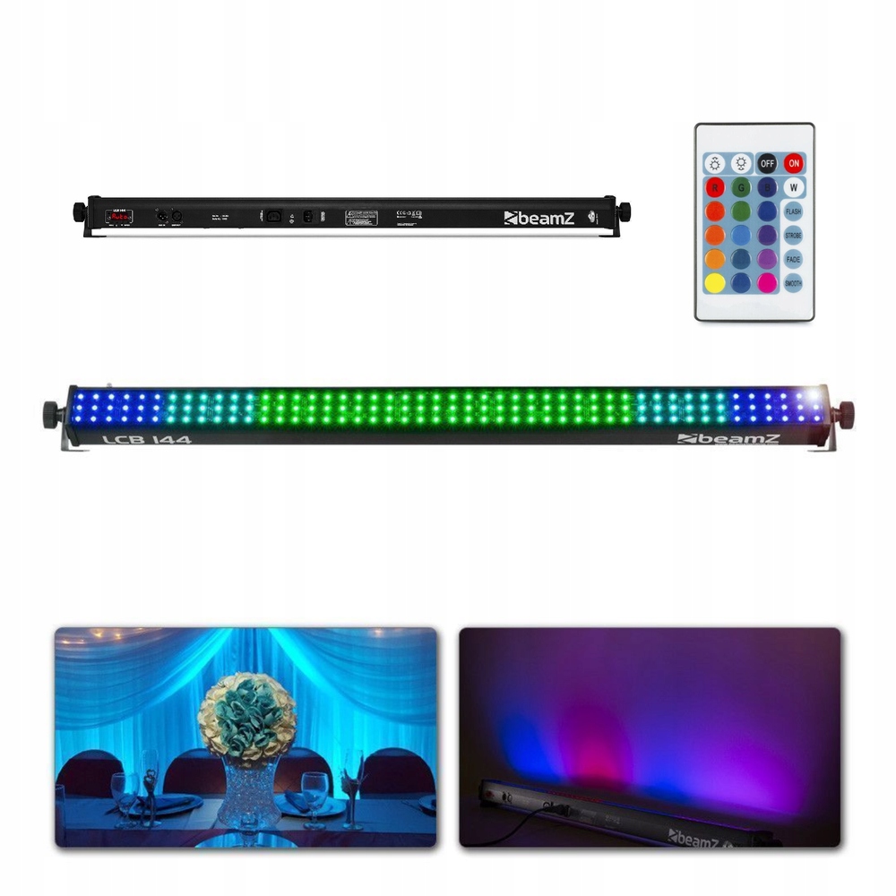 Belka oświetleniowa listwa LED BAR SMD RGB DMX - 12378381531 ...