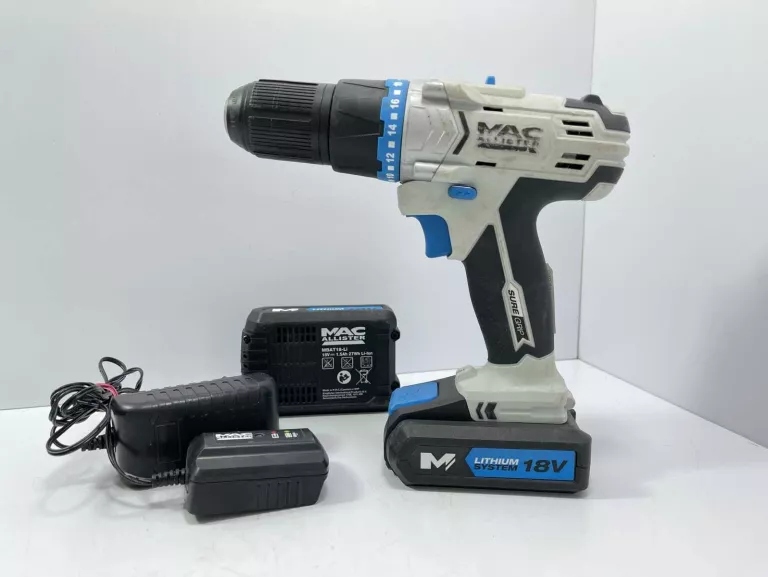 WKRĘTARKA MACALLISTER MSCD18-LI-2 + 2X AKU + ŁAD - 12936186972 ...