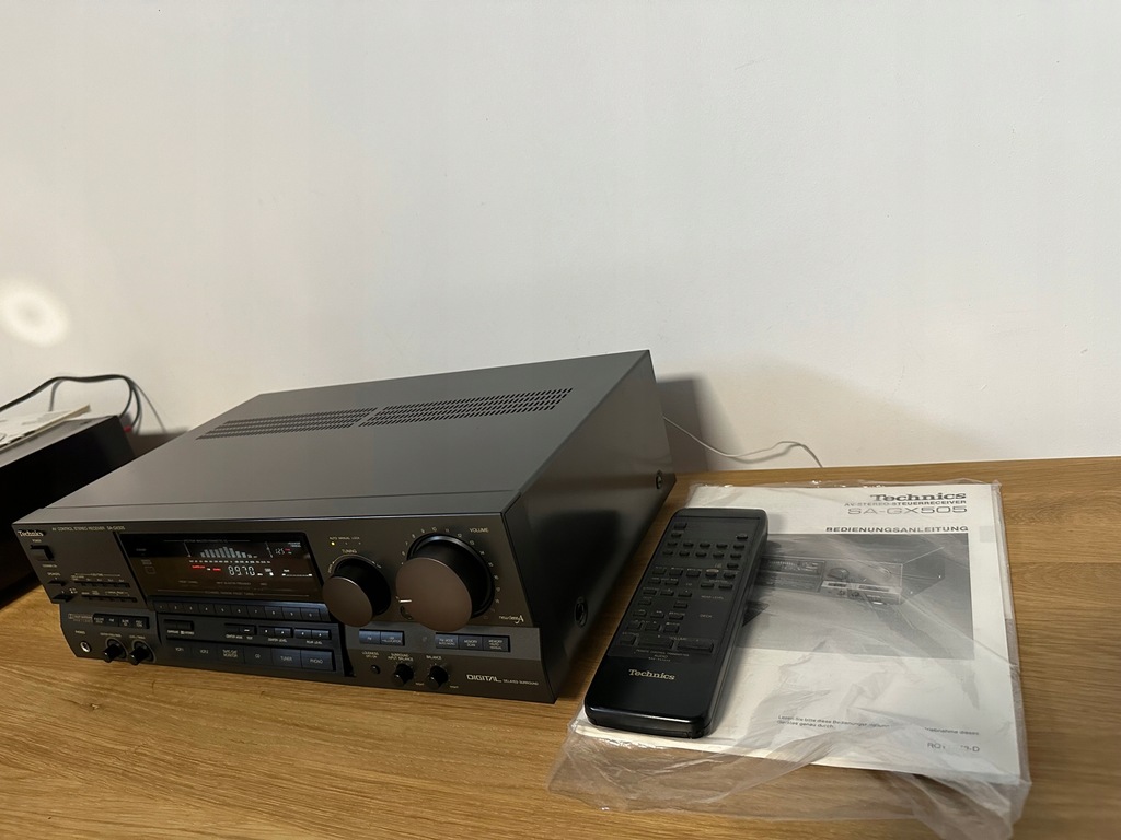 TECHNICS SA-GX505 AMPLITUNER Z KOREKTOREM PIĘKNY UNIKAT + ORYGINALNY PILOT - 14787314845 ...