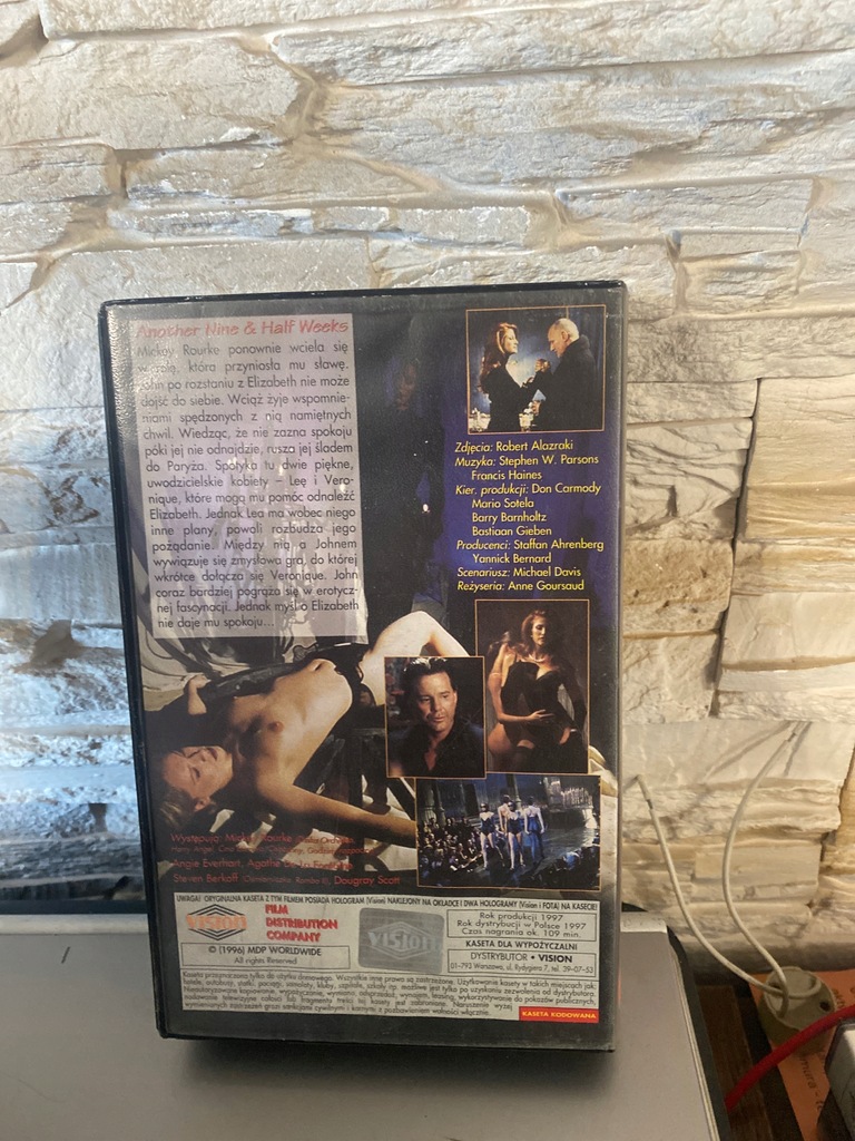 Następne 9 i pół tygodnia VHS M. Rourke - 13068297116 - oficjalne archiwum Allegro