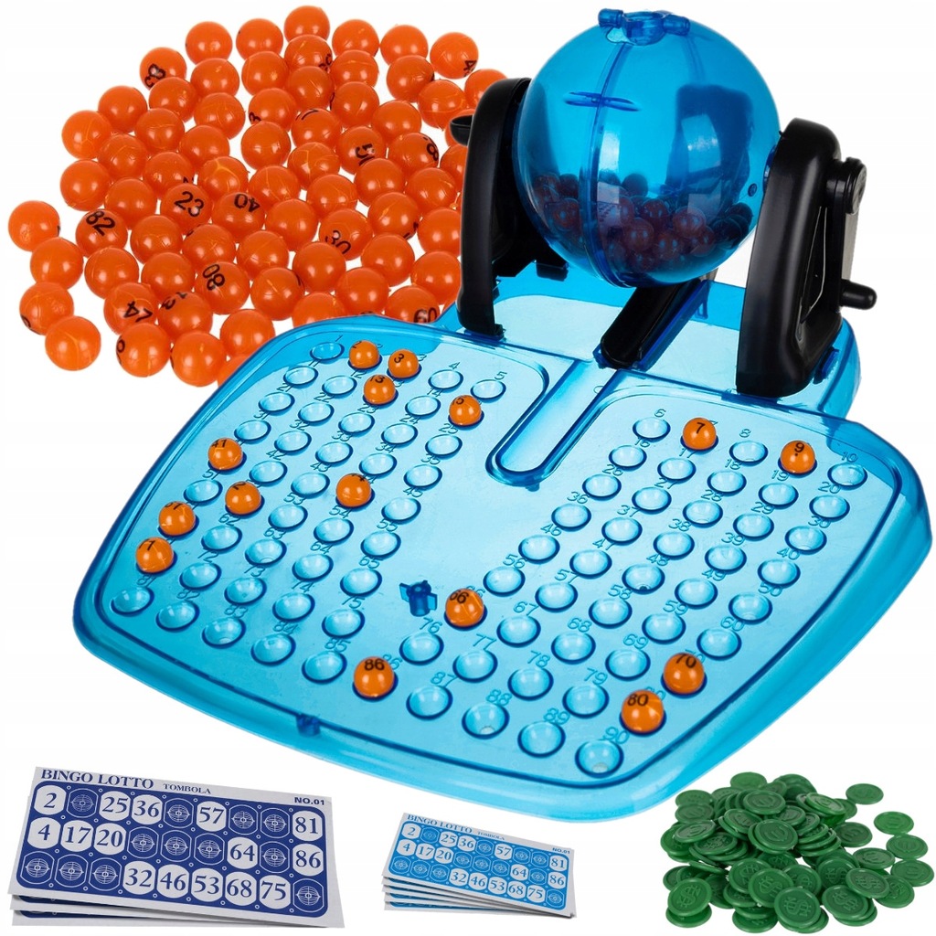 GRA RODZINNA BINGO LOTTO Loteria Maszyna Losująca - 12547580354 ...