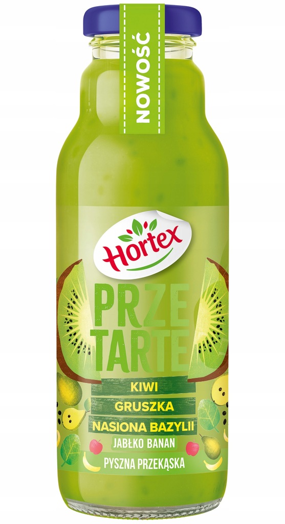 Hortex Smoothie gruszka kiwi nasiona 8 x 300ml - 11924670684 - oficjalne archiwum Allegro