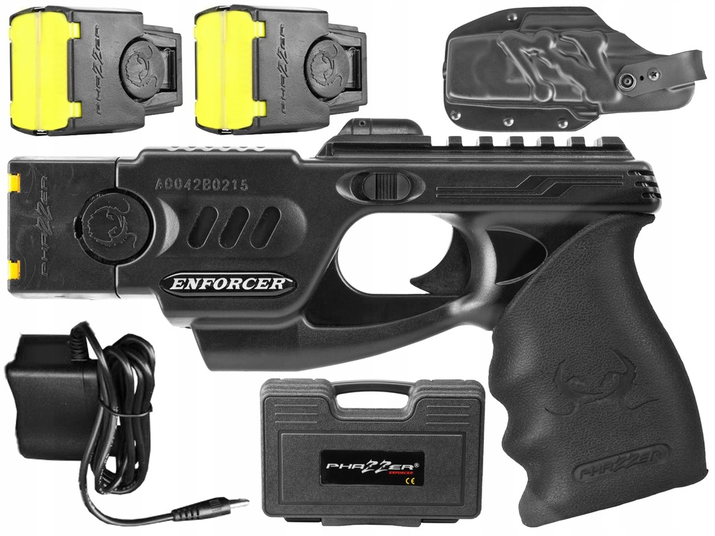 Paralizator Phazzer Enforcer 55000V do 7,5m ZESTAW - 8885454197 ...