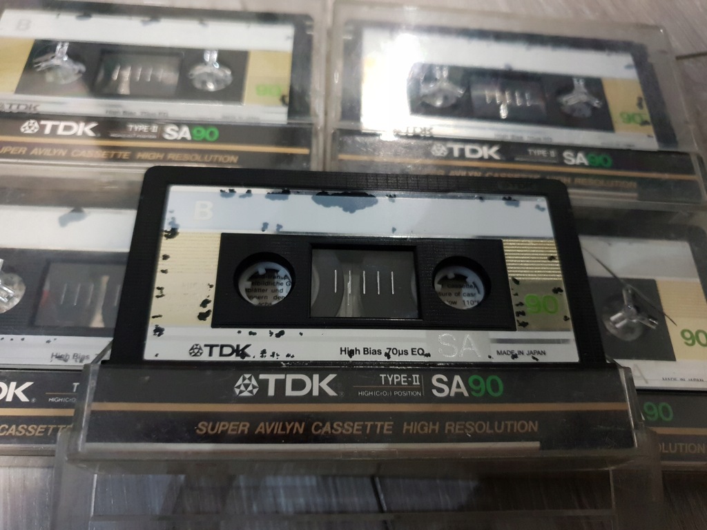 KASETY KASETA MAGNETOFONOWE TDK SA-90 ZŁOTE 5SZT - 8589839932 - oficjalne archiwum Allegro