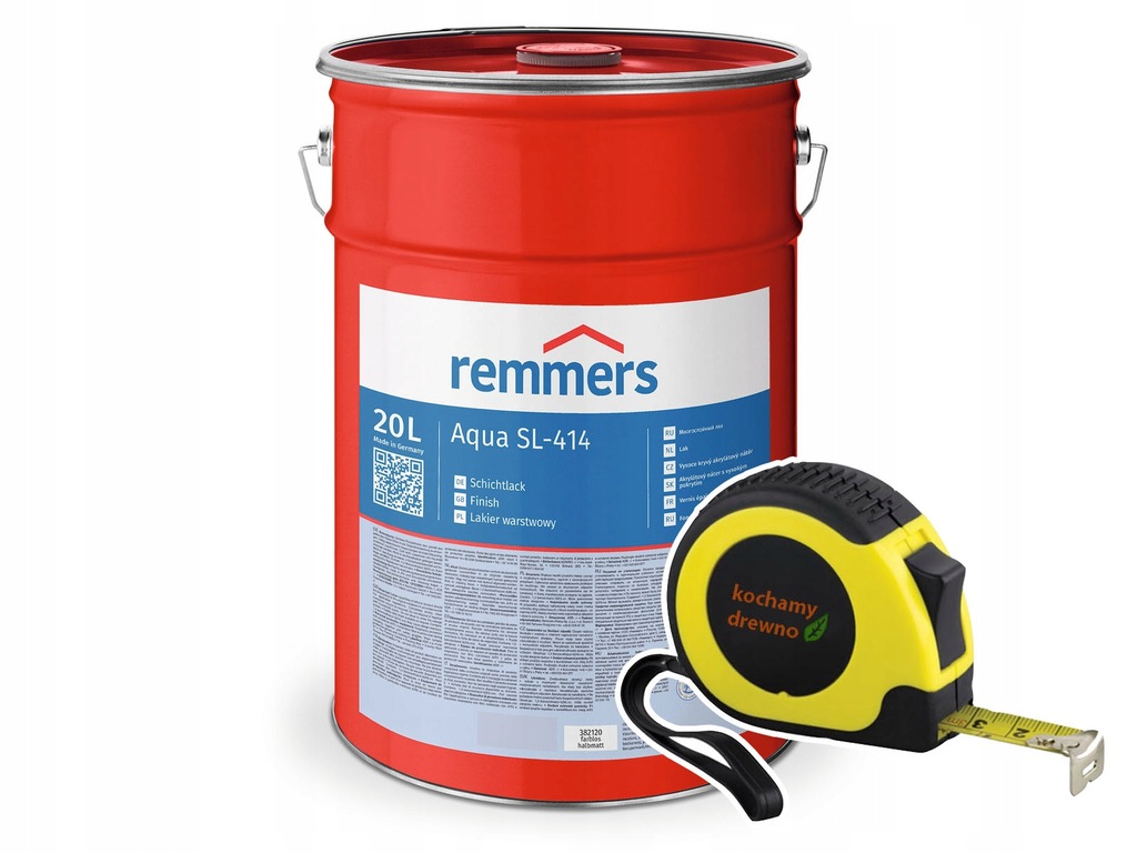 Купить Remmers SL-414/30 Лак для дерева водный 20л POLMAT: отзывы, фото ...