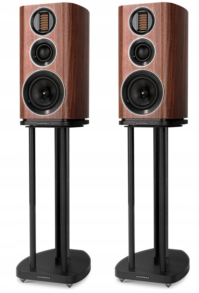 WHARFEDALE EVO 4.2 WALNUT / ORZECH + STANDY = EKSKLUZYWNE BRZMIENIE I ...