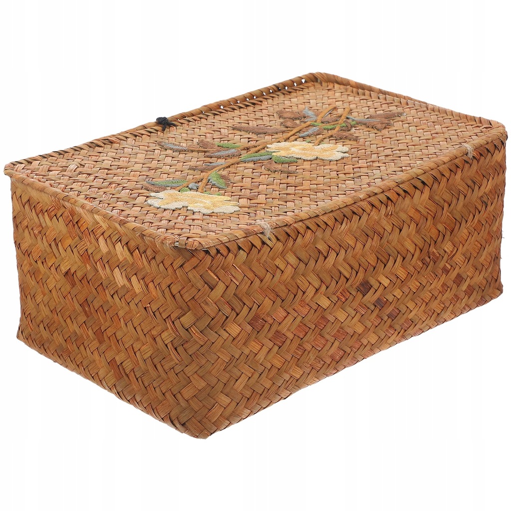 Wicker Storage Basket Woven Baskets Sundry Box - 13583462646 ...