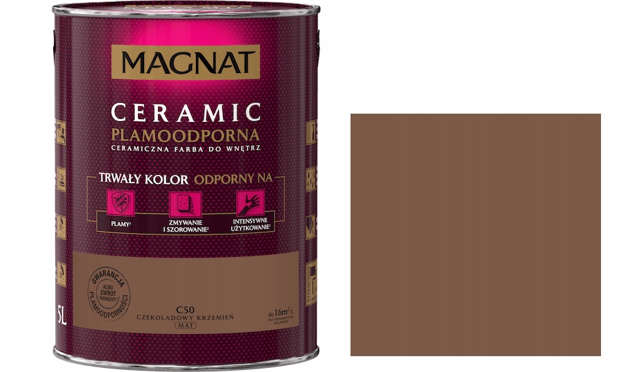 MAGNAT CERAMIC - 5L - C50 CZEKOLADOWY KRZEMIEŃ - 13158521277 ...