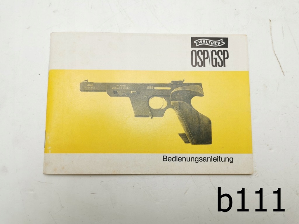 Walther OSP GSP fabryczna instrukcja obsługi - 12833188630 - oficjalne ...