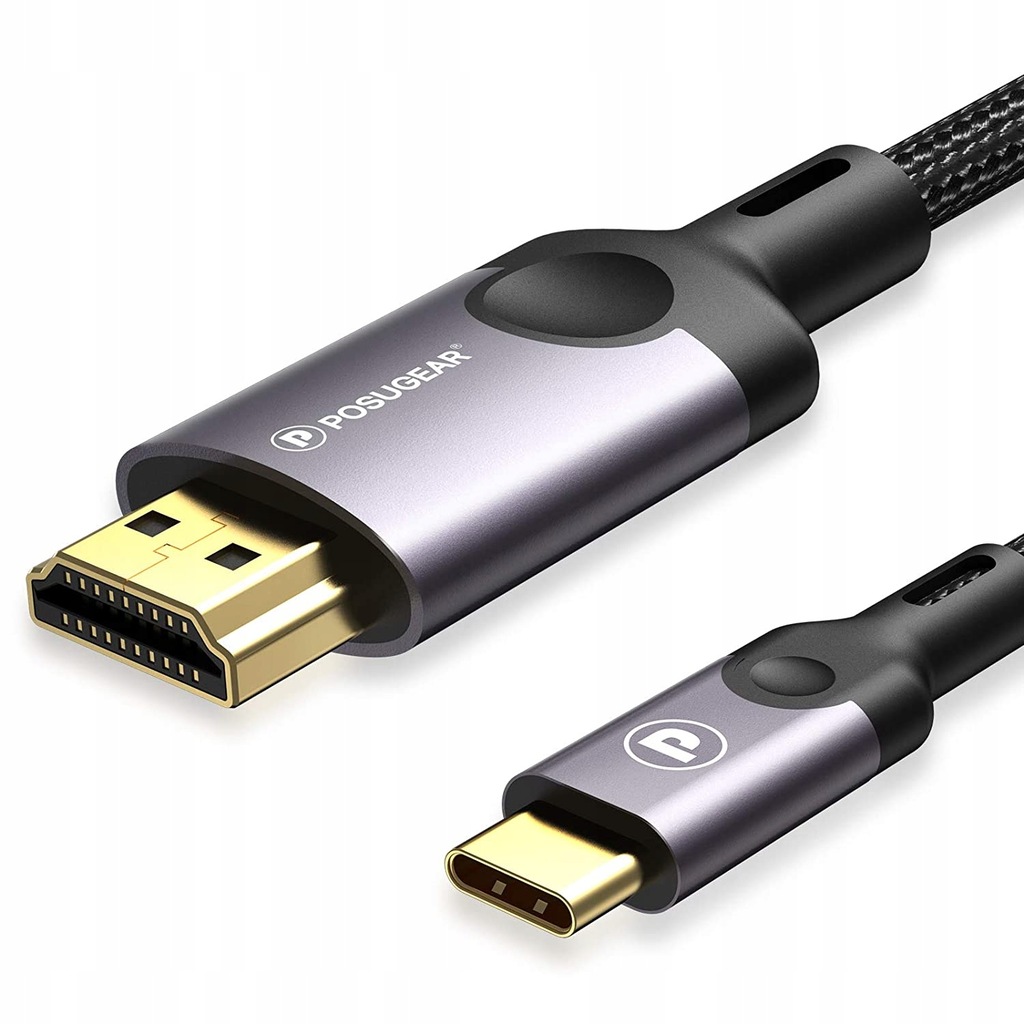 POSUGEAR KABEL PRZEJŚCIÓWKA USB-C NA HDMI 4K 2M - 13153659564 ...