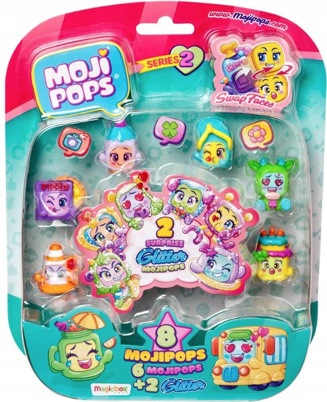 8-Pack MOJI POPS Zestaw 8 Figurek 2 Brokatowe - 12897633996 - oficjalne ...