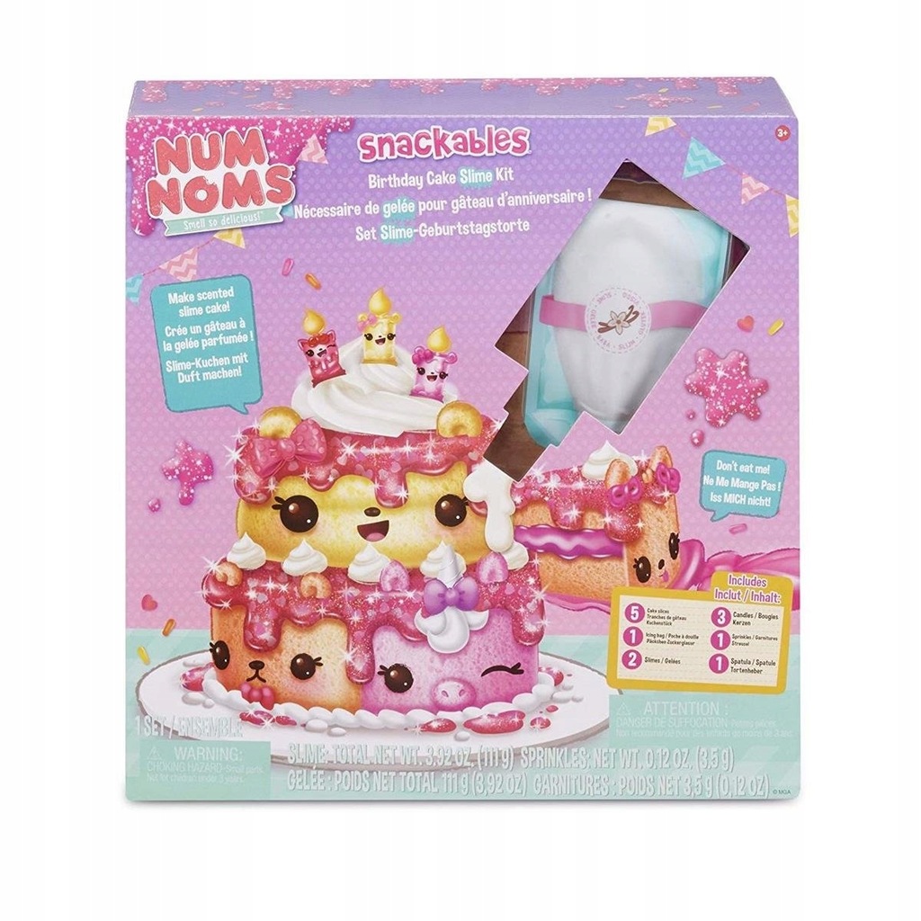 MGA NUM NOMS SNACKABLES TORT URODZINOWY CAKE SLIM - 8613764581 ...