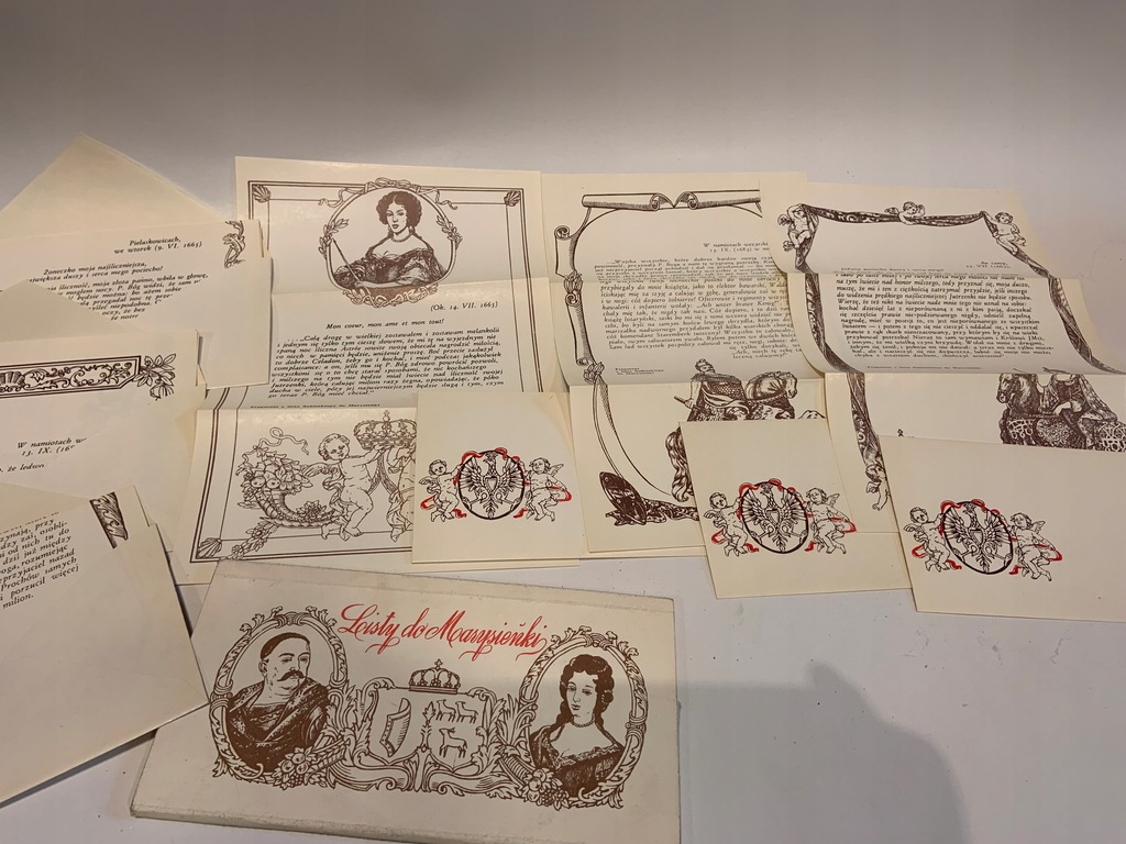 PAPETERIA Z NADRUKIEM LISTY DO MARYSIEŃKI 6SZT - 12348065519 ...