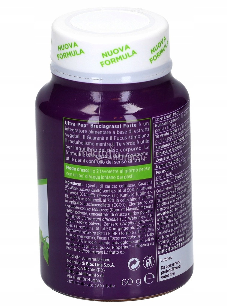 BiosLine Ultra Pep Spalacz Tłuszczu 60 tabletek - 10641091612 ...