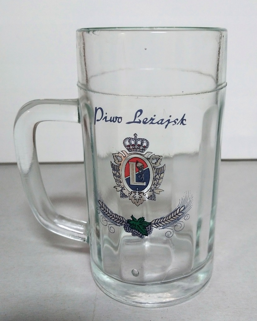 kufel 0,5L Browar Leżajsk, PIWO LEŻAJSK Z 1994r., MA KILKA ODPRYSKÓW ...