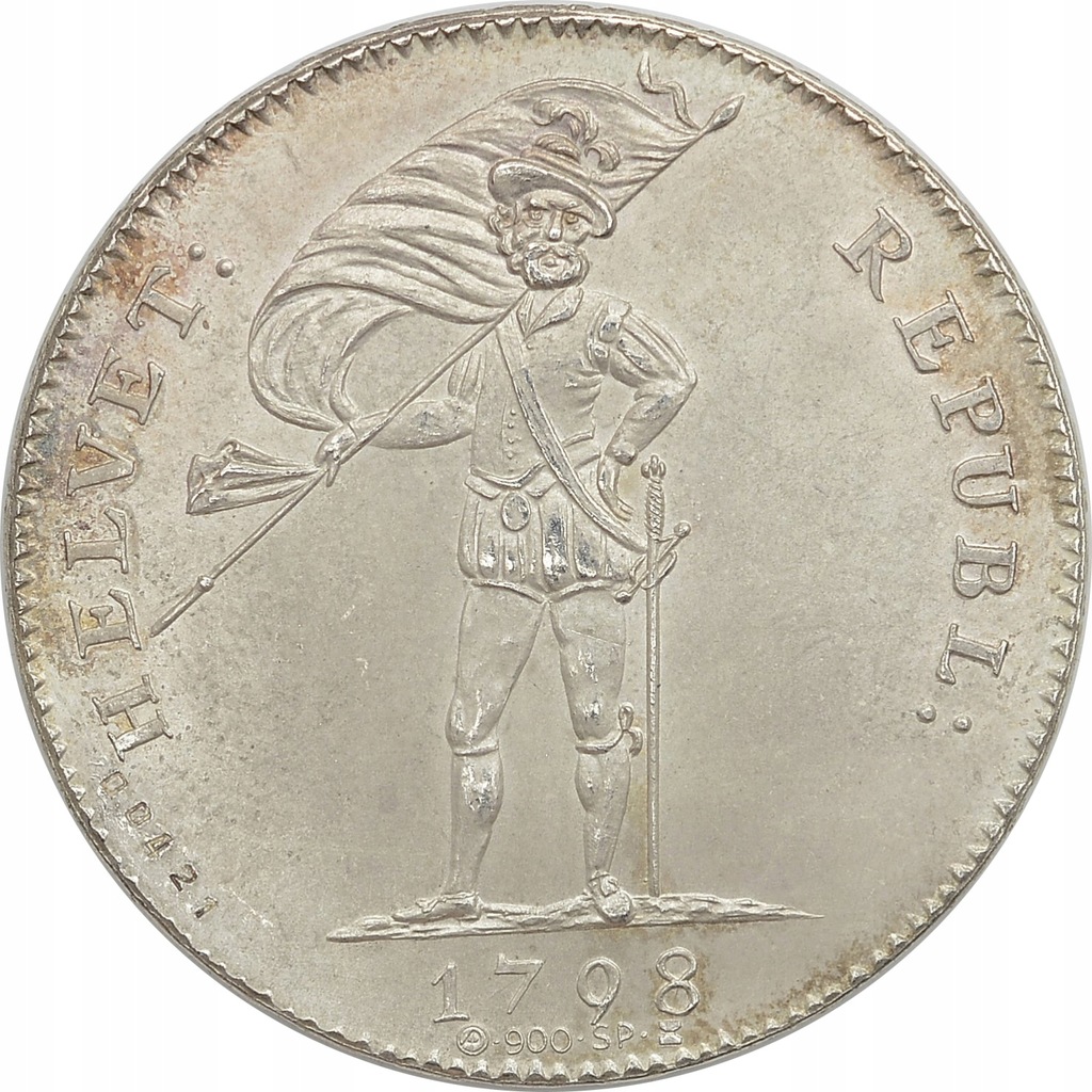 13.REPUBLIKA HELWECKA, 40 BATZENÓW/ TALAR 1798 B - 13675370536 ...