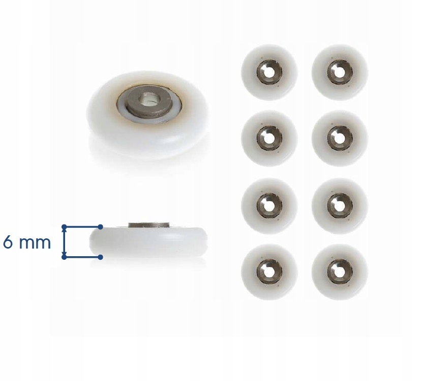 kółko rolka łożysko kabiny prysznicowej ZE1 23 mm - 9401531046 - oficjalne archiwum Allegro