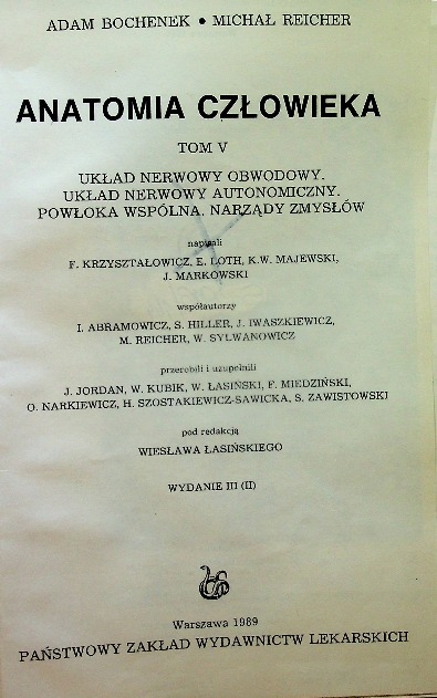 Adam Bochenek - Anatomia człowieka - 12762404268 - oficjalne archiwum ...