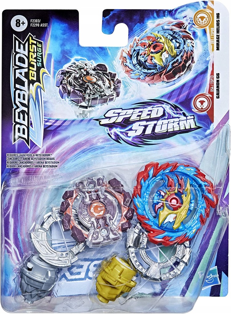 Beyblade Burst Mirage Helios H6 i Gaianon G6 - 13350649526 - oficjalne ...