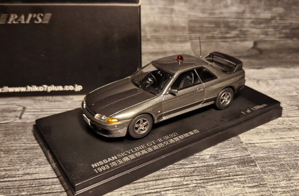Kyosho / RAI'S NISSAN Skyline GT-R R32 Japan Police skala 1:43 ...