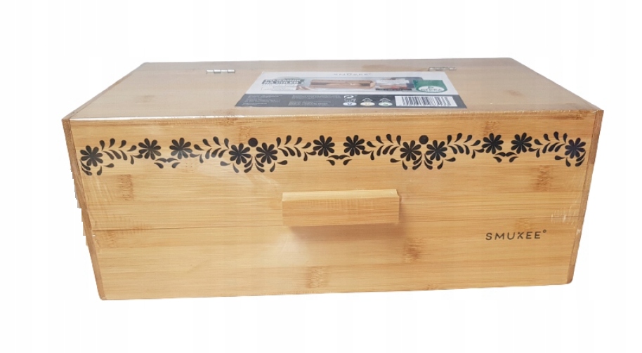 CHLEBAK pojemnik na chleb SMUKEE bambusowy drewno - 12676832582 ...