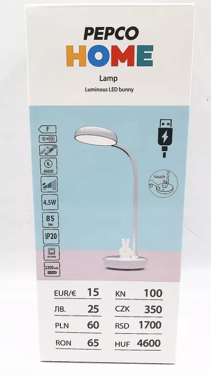 LAMPKA BIURKOWA Z KRÓLICZKIEM LED PEPCO HOME - 12805017293 - oficjalne ...