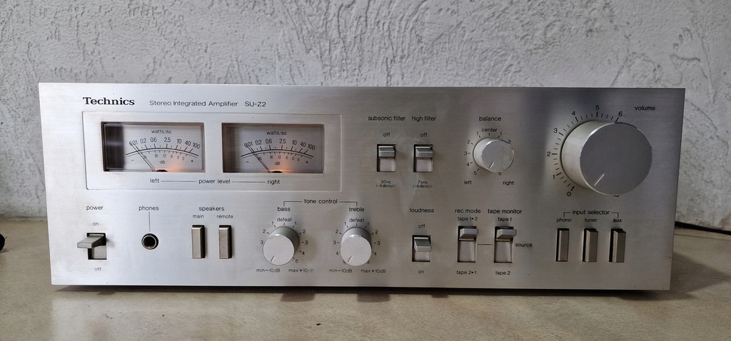Wzmacniacz Technics VU meter vintage SU Z2 - 13493635665 - oficjalne ...