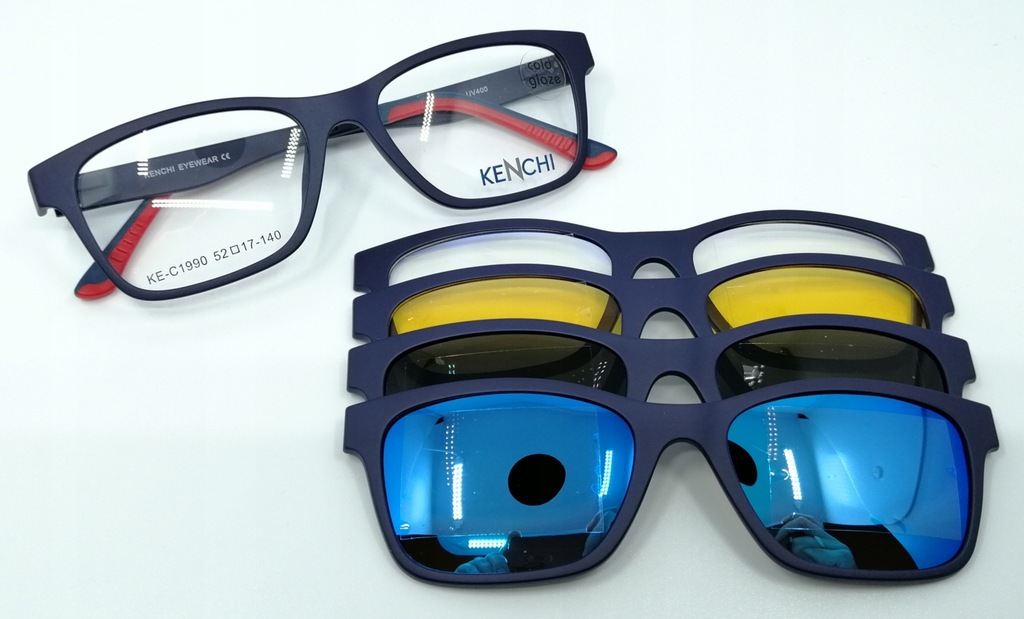 Kenchi 1990 C02 OPRAWKI z 4 nakładkami CLIP-ON - 8967097574 - oficjalne ...