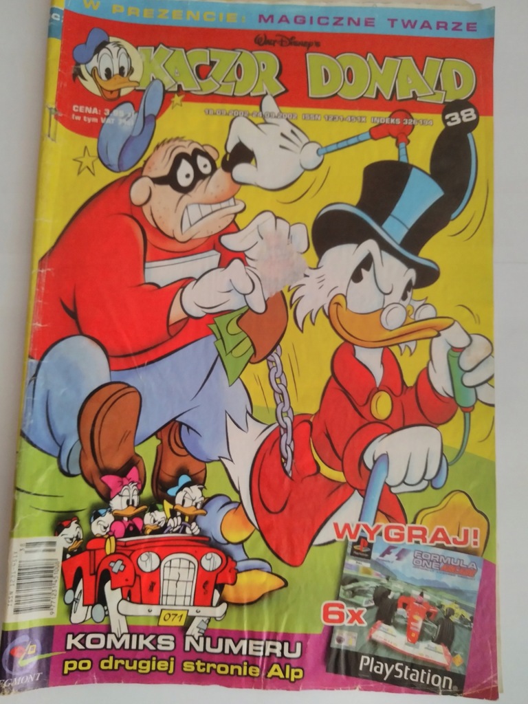 Kaczor Donald 38 2002 komiks Egmont Polska - 10918228060 - oficjalne archiwum Allegro
