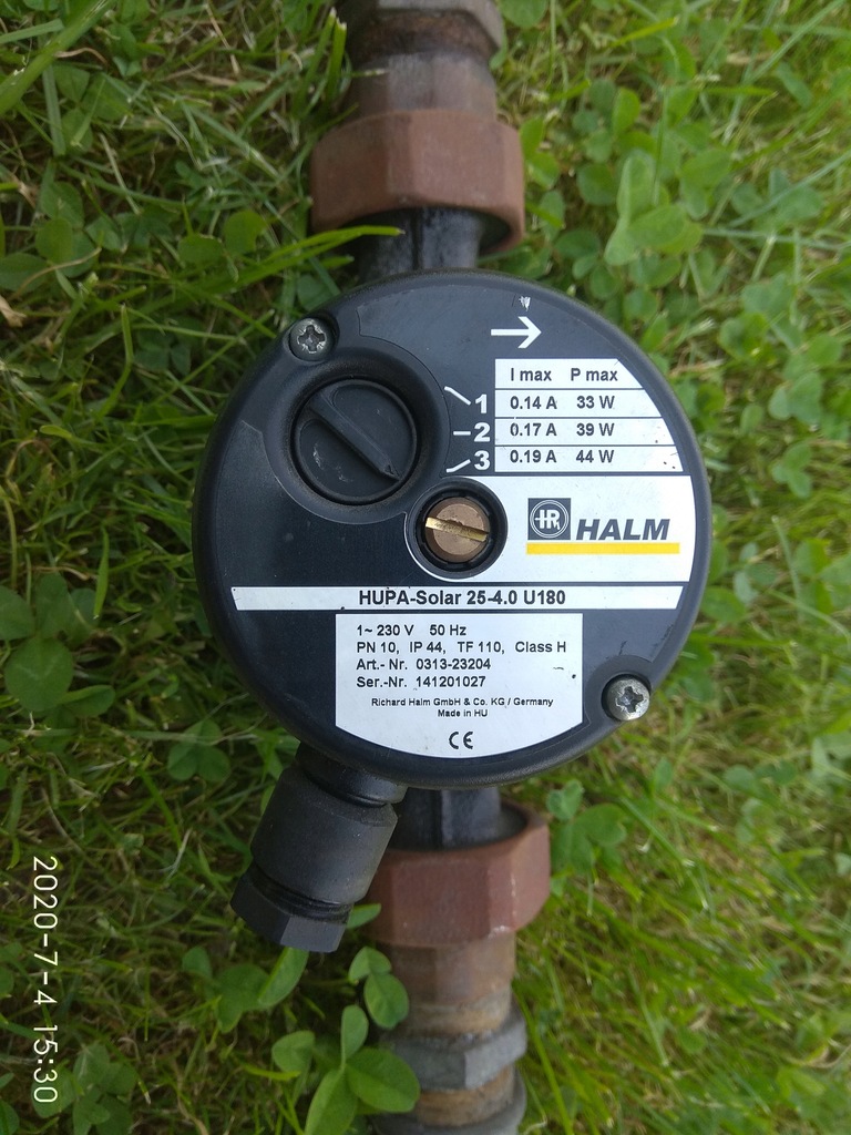 Pompa obiegowa HALM HUPA-Solar 25-4.0 U 180 - 9504147588 - oficjalne ...