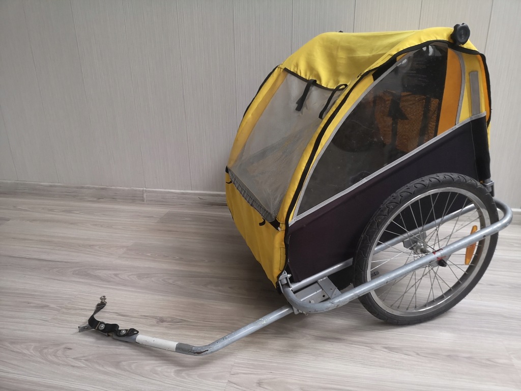 Przyczepka rowerowa dla dwójki dzieci do roweru - 12888703857 ...