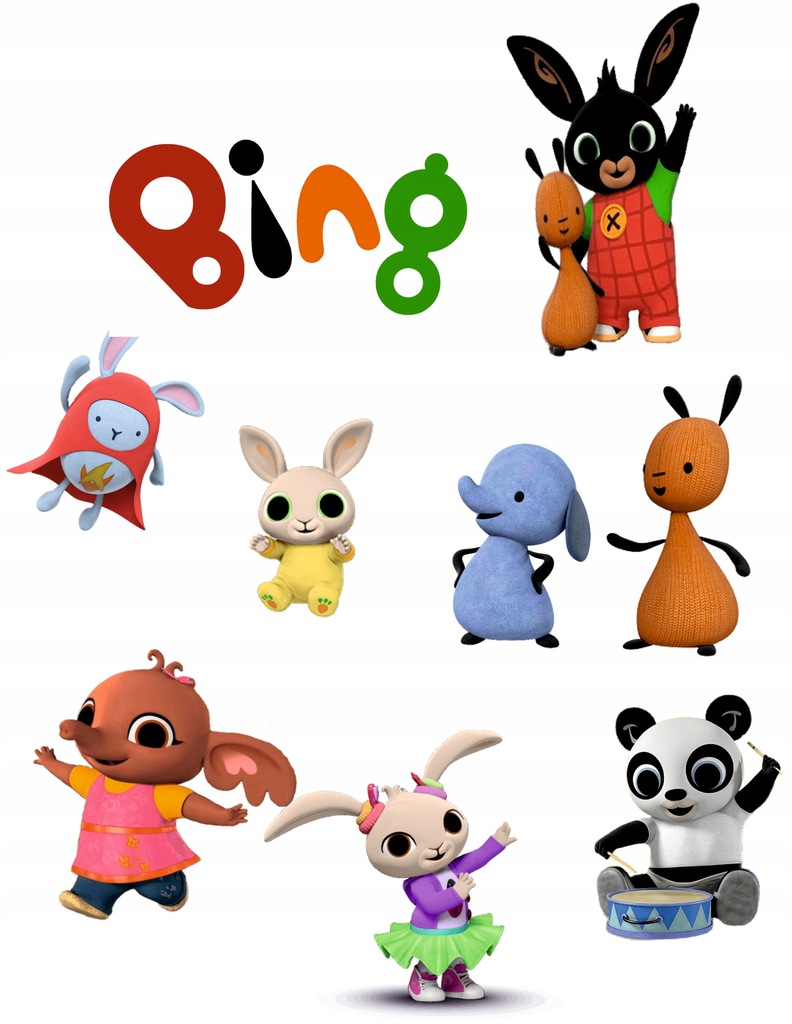 OPŁATEK NA TORT BING 9 POSTACI - 13562221945 - oficjalne archiwum Allegro