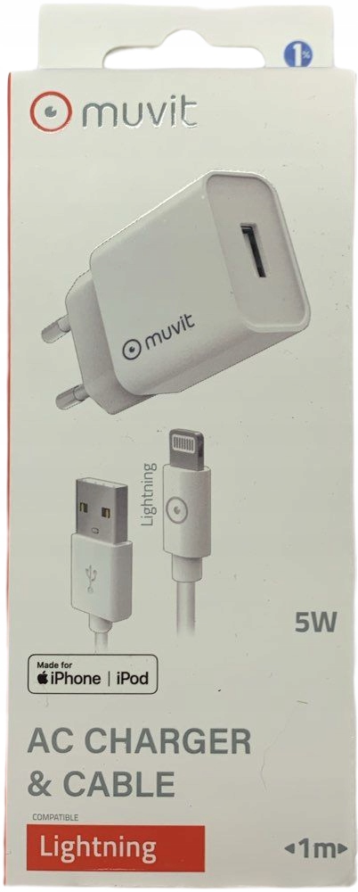 MUVIT ŁADOWARKA LIGHTNING APPLE 5W 1M - 13800476912 - oficjalne ...