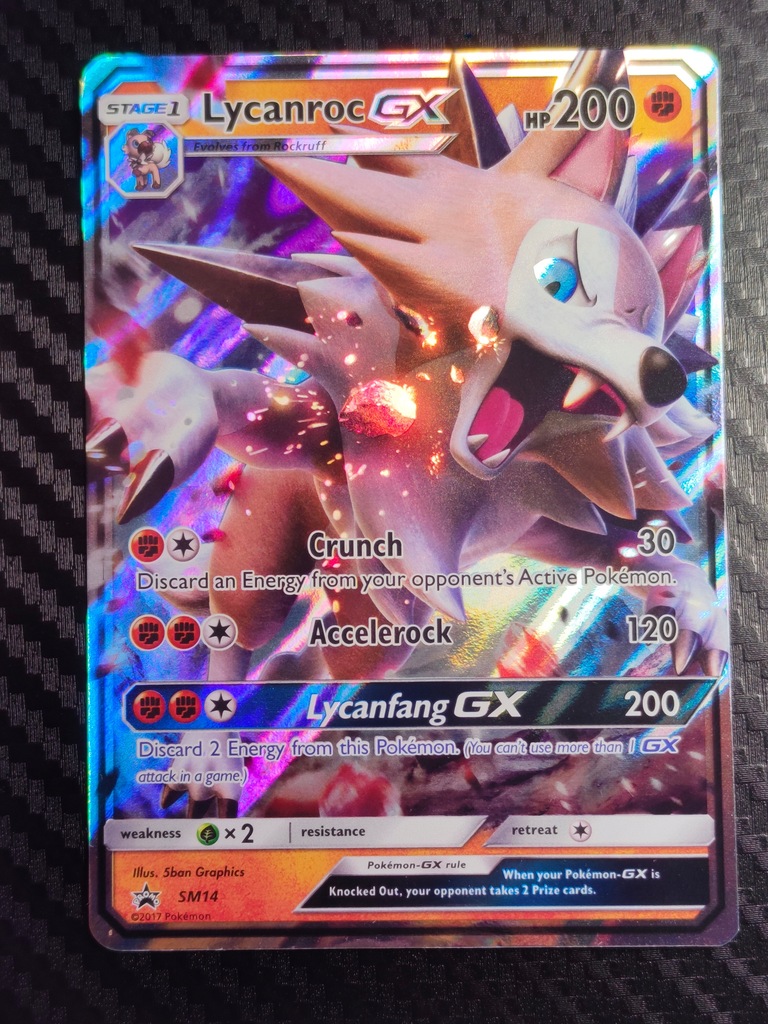 (SM 14) Lycanroc GX Karta Pokemon TCG - 12807682132 - oficjalne archiwum Allegro