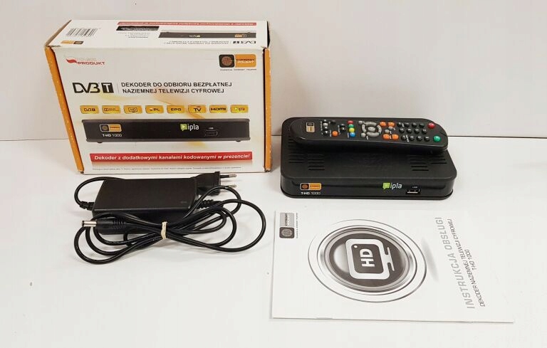 DEKODER CYFROWY POLSAT DVB-T T-HD 1000 - 11615730797 - oficjalne archiwum Allegro