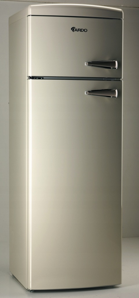 Lodówka retro vintage ARDO DPO28SHC kremowa, ecru - 8334076944 ...