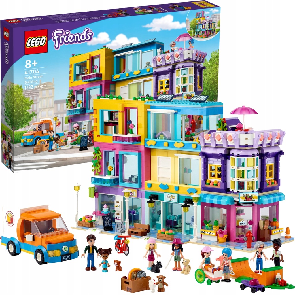 Klocki Lego 41704 Friends Budynki przy głównej ul - 12611140567 ...