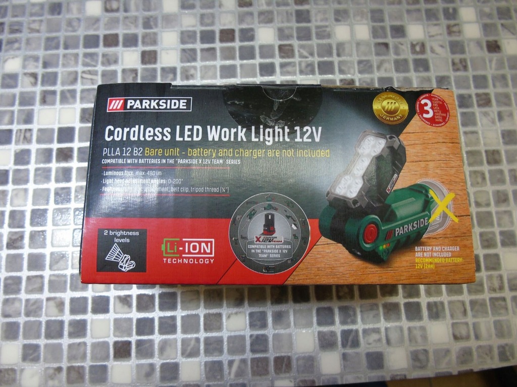 PARKSIDE Akumulatorowa lampa LED PLLA 12 B2 - 11902402609 - oficjalne ...