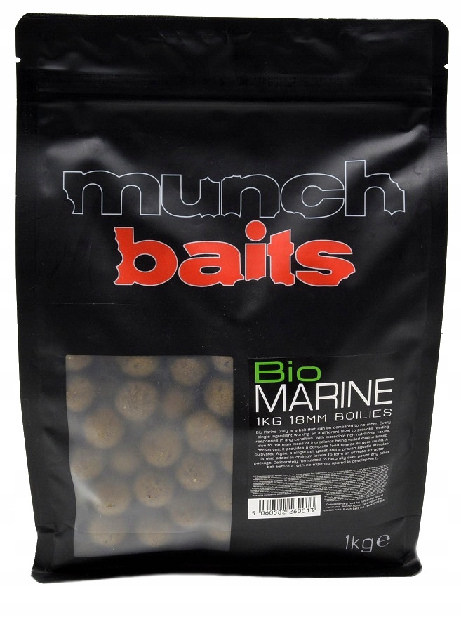Kulki zanętowe Munch Baits Bio Marine 1kg 18mm - 13219711274 ...
