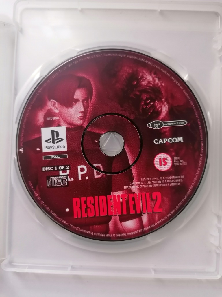 RESIDENT EVIL 2 DISC 1 PSX PS1 - 12702060775 - oficjalne archiwum Allegro