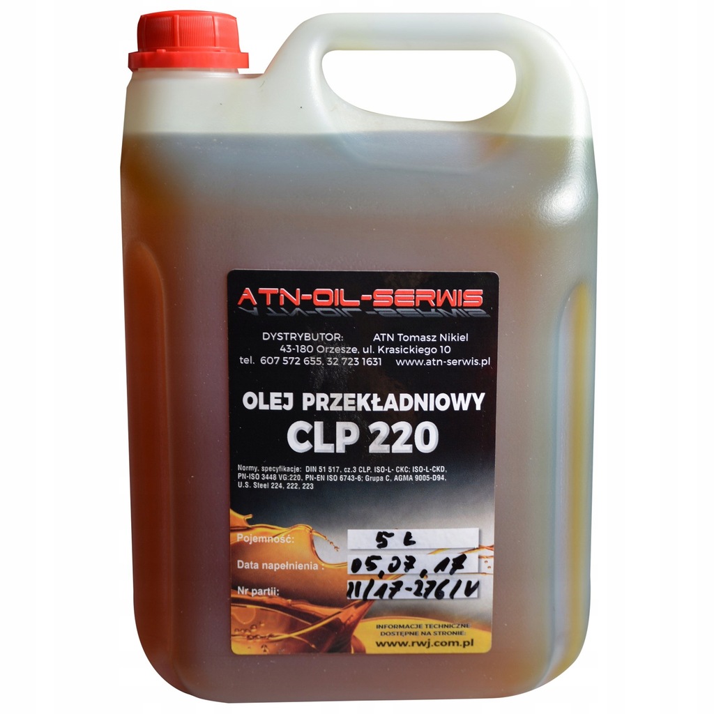 OLEJ PRZEKŁADNIOWY CLP 220 5 L - 7776116844 - oficjalne archiwum Allegro