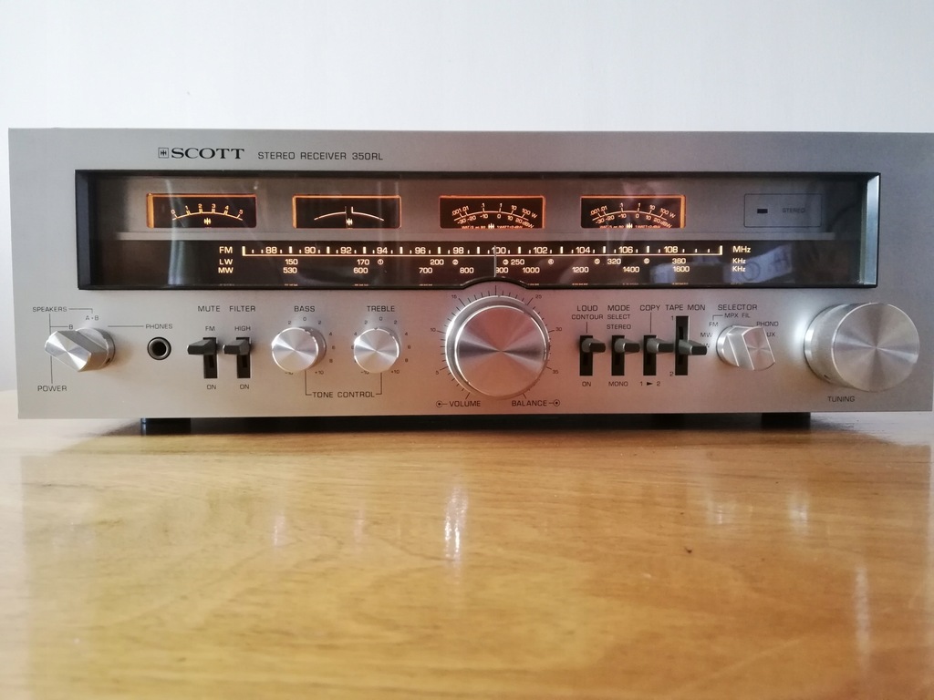 SCOTT 350RL amplituner vintage PO PRZEGLĄDZIE - 12063884131 - oficjalne ...
